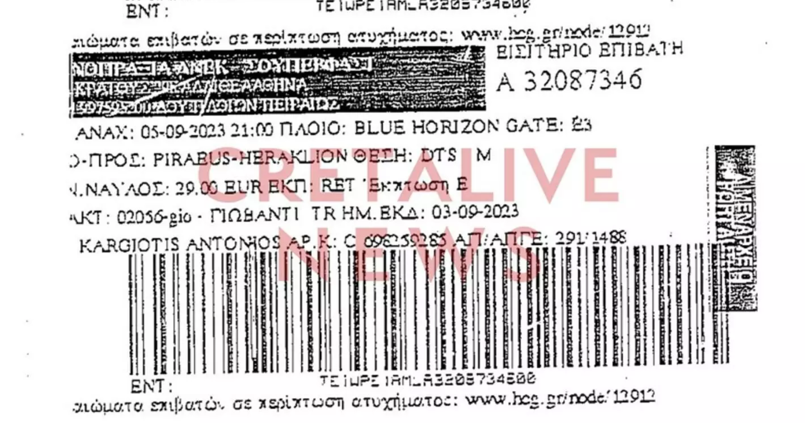 Blue Horizon: καρέ-καρέ το χρονικό της φρίκης στα 27 λεπτά μέσα στα απόνερα | Cretalive ειδήσεις